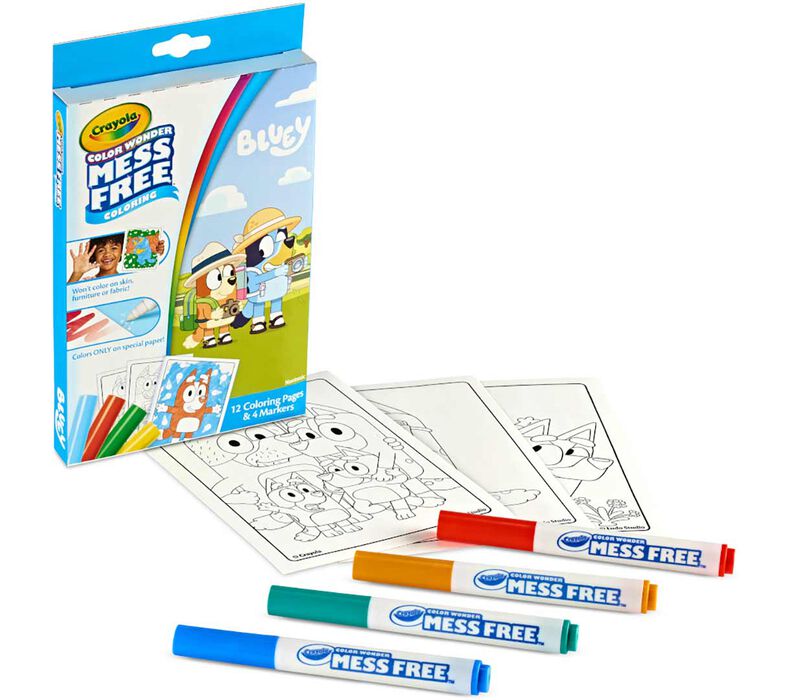 Color Wonder Set Bluey, foldelope, 4 mini BL markers - Toy Station